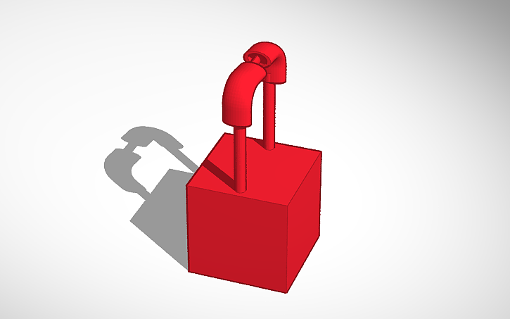 3D design lock and | Tinkercad