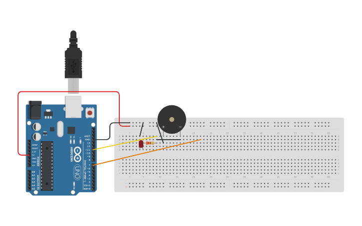 Circuit design Texto a Morse | Tinkercad