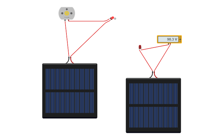 Circuit design solar panel - Tinkercad