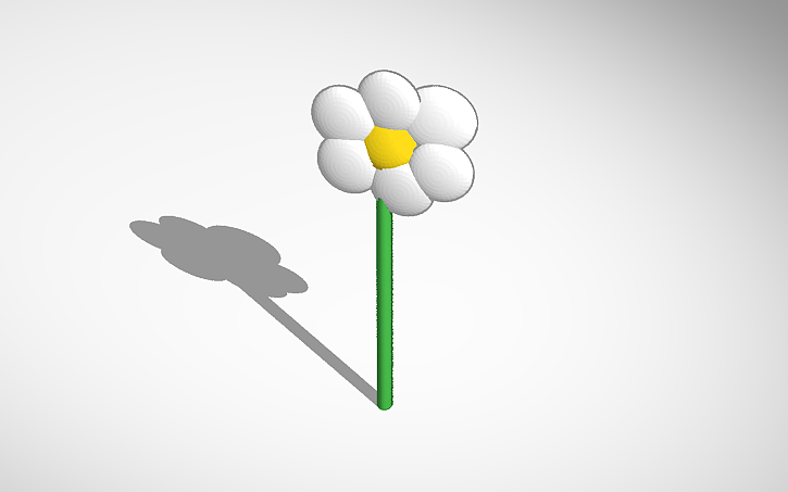 3D design flower - Tinkercad