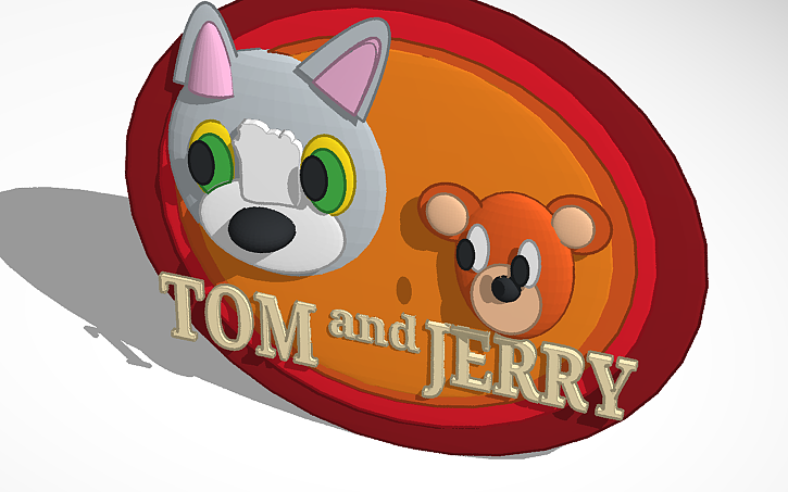 3D design ТОМ И ДЖЕРИ - Tinkercad