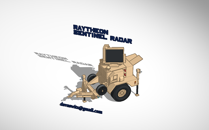 3D design Sentinel Radar - Tinkercad