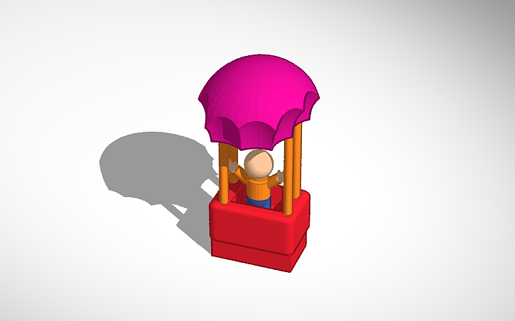 3D design air balloon - Tinkercad