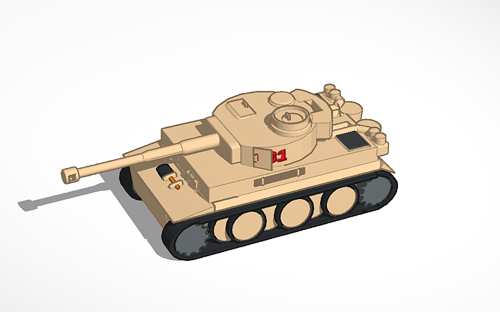 3D design Tank "Tiger" - Tinkercad
