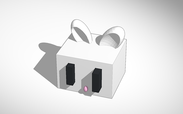 3D design cute lego rabbit head | Tinkercad