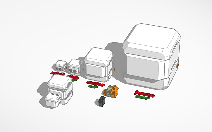3D design Ottodiy: Otto Sizes (concepts) - Tinkercad