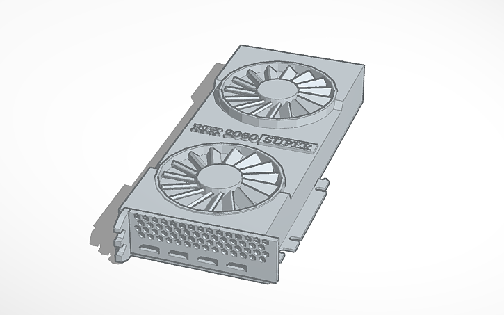 3D design RTX 2080 Super USB stick | Tinkercad