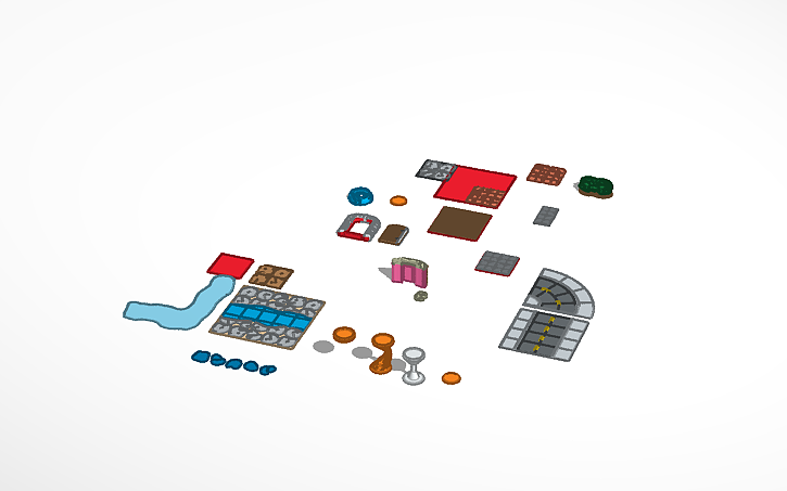 3D design Minimilistic Flooring - Tinkercad