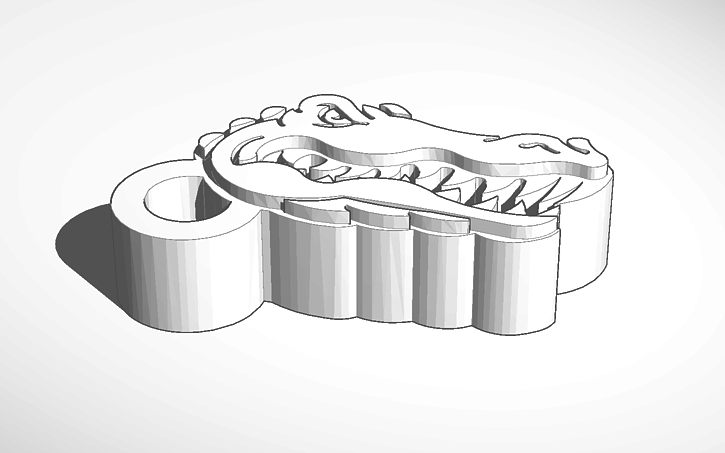 3D design Copy of Gator Keychain - Tinkercad