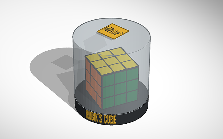 3D design Rubik's Cube - Tinkercad