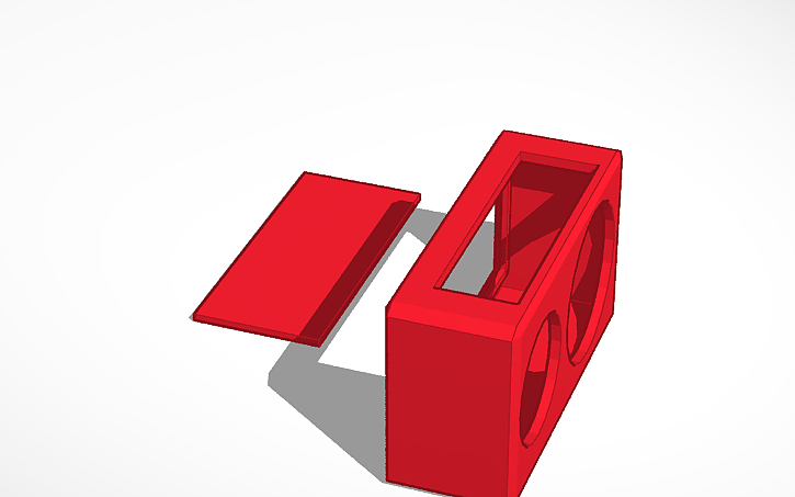 3D design speaker box - Tinkercad