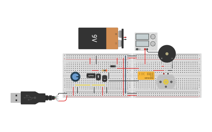 Circuit design Examen Medio Curso | Tinkercad