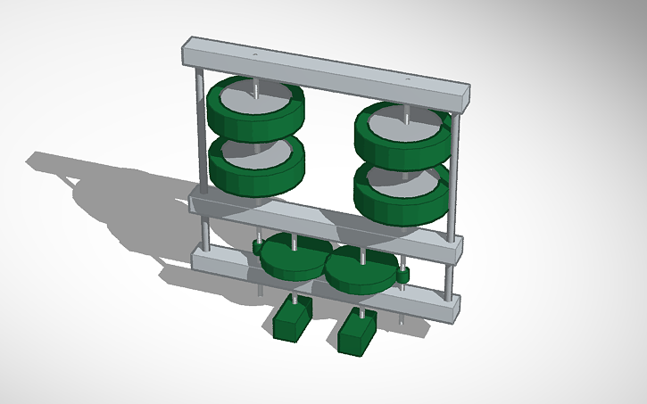 3D design Flywheel Dodge-ball Launcher - Tinkercad