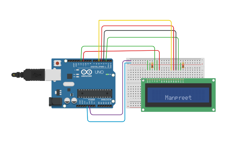 Circuit design Assignment 8 level - 2 - Tinkercad
