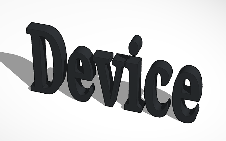 3D design device stand - Tinkercad