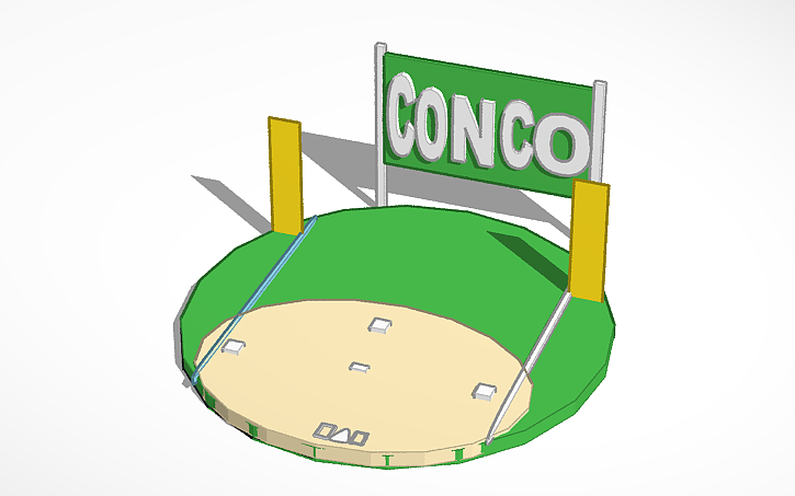 3D design Baseball field - Tinkercad