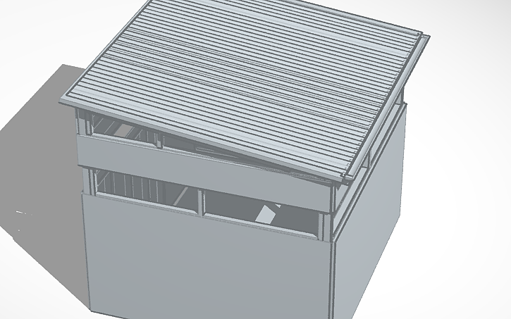 3D design (Not Mine) Hunting Shack - Tinkercad
