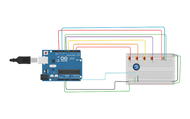 Circuit Design Potentiometer Led Tinkercad