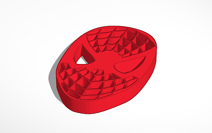 3D design Spider man face - Tinkercad