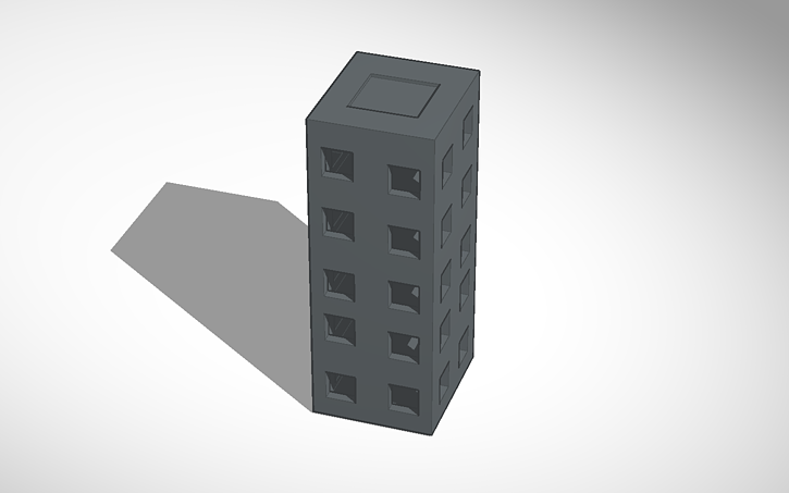 3D design office building with pool | Tinkercad