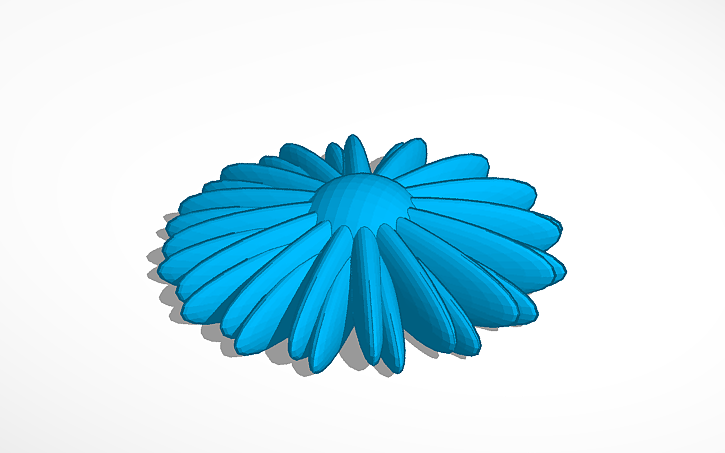 3D design flower - Tinkercad