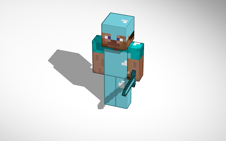 3D design Minecraft Steve - Tinkercad