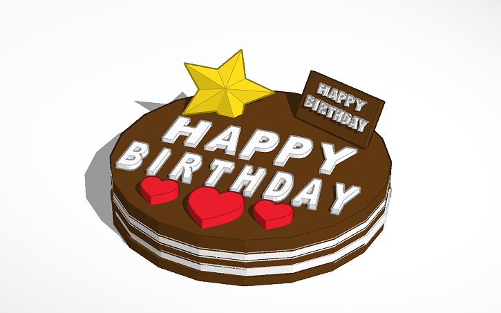 3d Design Cake Tinkercad