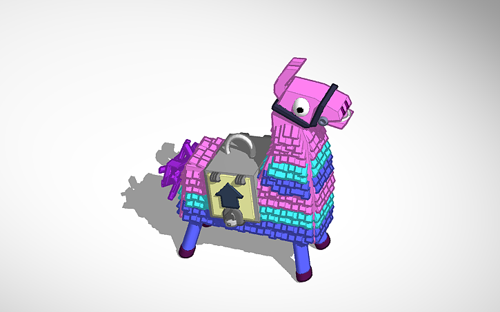 3D design fortnight key chane. - Tinkercad