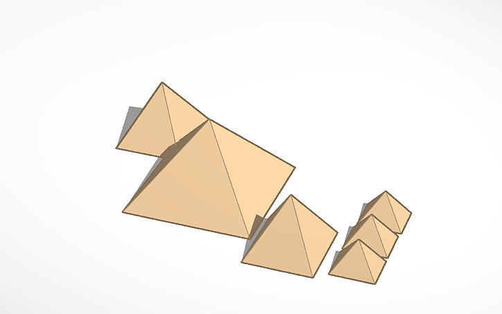 3D design Great Pyramids of Giza: Individual Project | Tinkercad