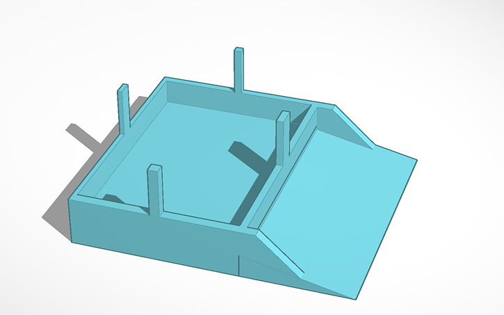 3D design card thrower | Tinkercad