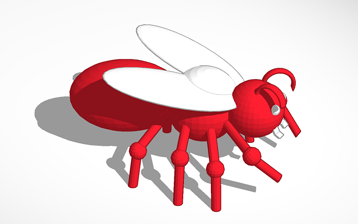 3d Design Bug Insect Tinkercad