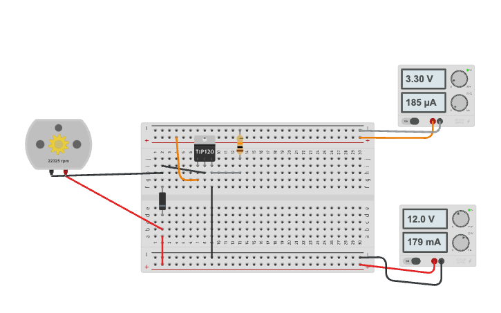 Circuit design Simple Solenoid Valve Switch - Tinkercad