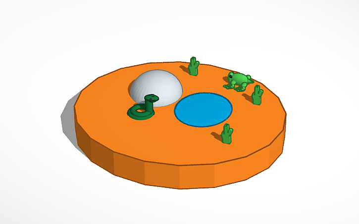 3D design Desert - Tinkercad