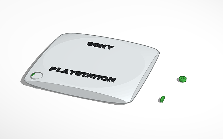 3D design playstation 1 | Tinkercad