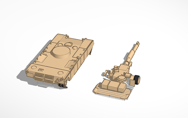 3D design m1 abrams - Tinkercad