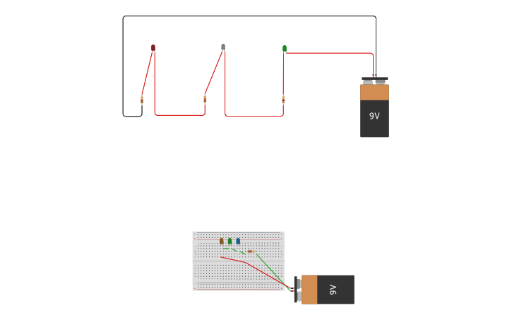 Circuit Design วงจรไฟฟ้าอนุกรม Tinkercad