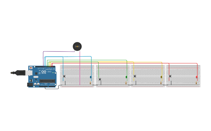 Circuit Design Simon Says Game Class Demo 1b Tinkercad