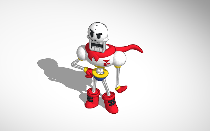 3D design Papyrus from Undertale | Tinkercad