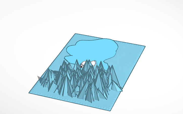 3D design Ice Spikes - Tinkercad