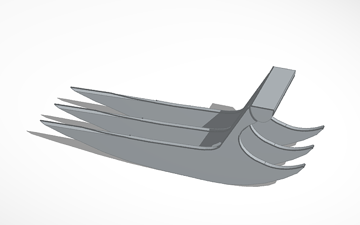 3D design Wolverine claw - Tinkercad