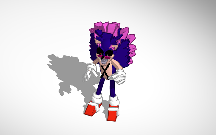 3D design Xenophane \ Sonic EXE FNF - Tinkercad
