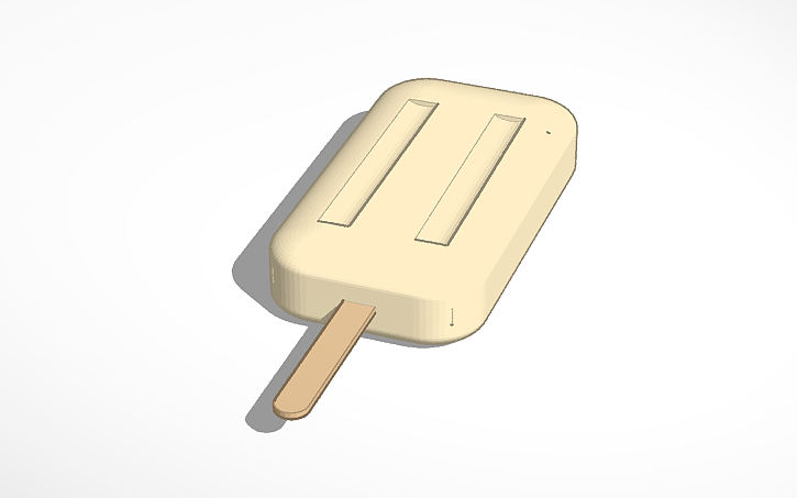 3D design Ice cream bar - Tinkercad