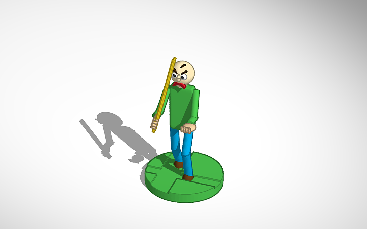 3D design Baldi in Super Smash Bro. Ultimate?!? - Tinkercad