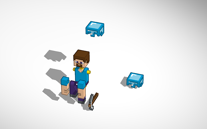 3D design Steve Articulated - Tinkercad