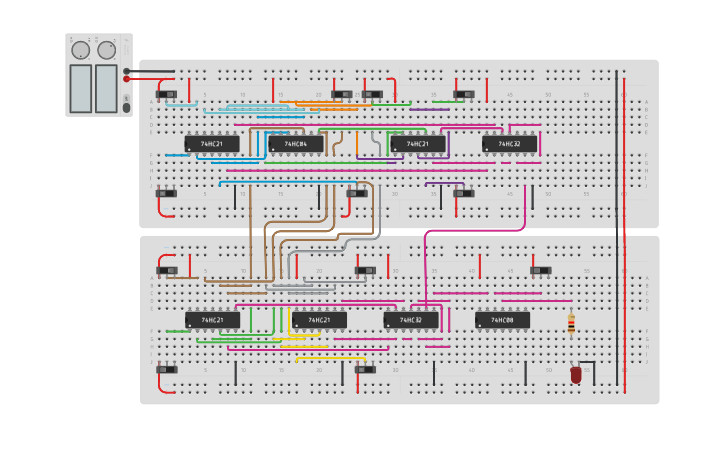 Circuit Design Lab 3 Q4 8x1 Multiplexer Tinkercad