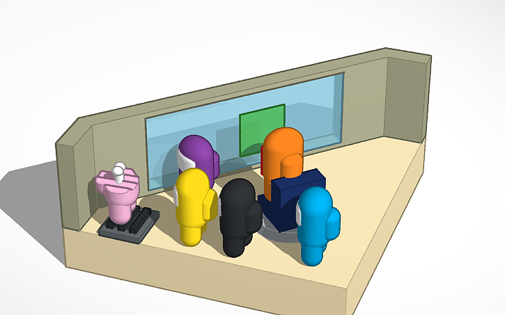 3D design among us skeld weapons | Tinkercad