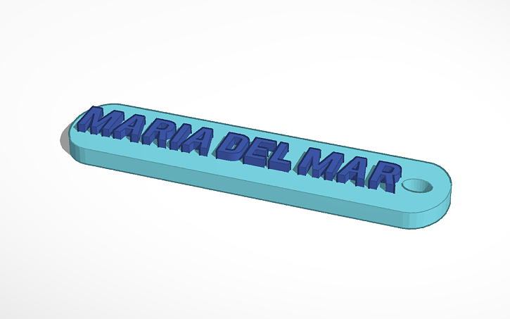 3D design Maria del Mar - Tinkercad