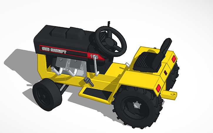 3D design Cub Cadrift. Cub Cadet Racing Mower - Tinkercad