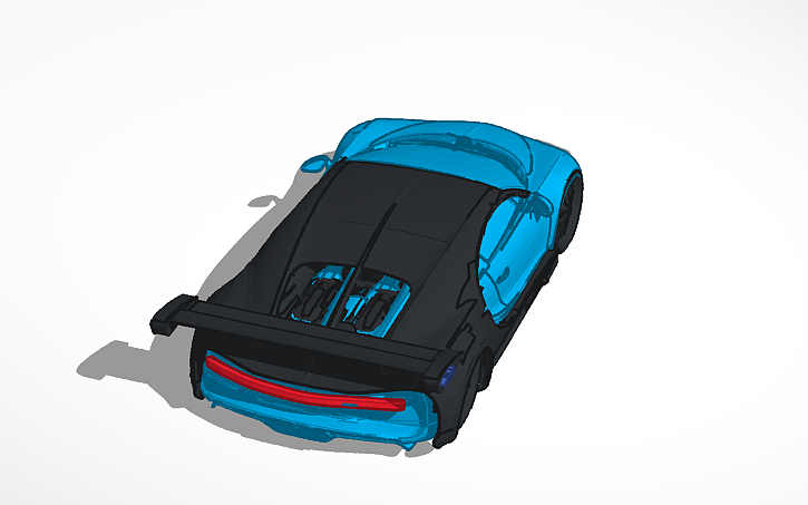 3D design Bugatti Chiron - Tinkercad