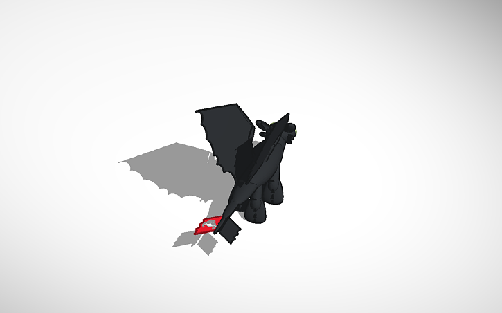 3D design Copy of Toothless - Tinkercad